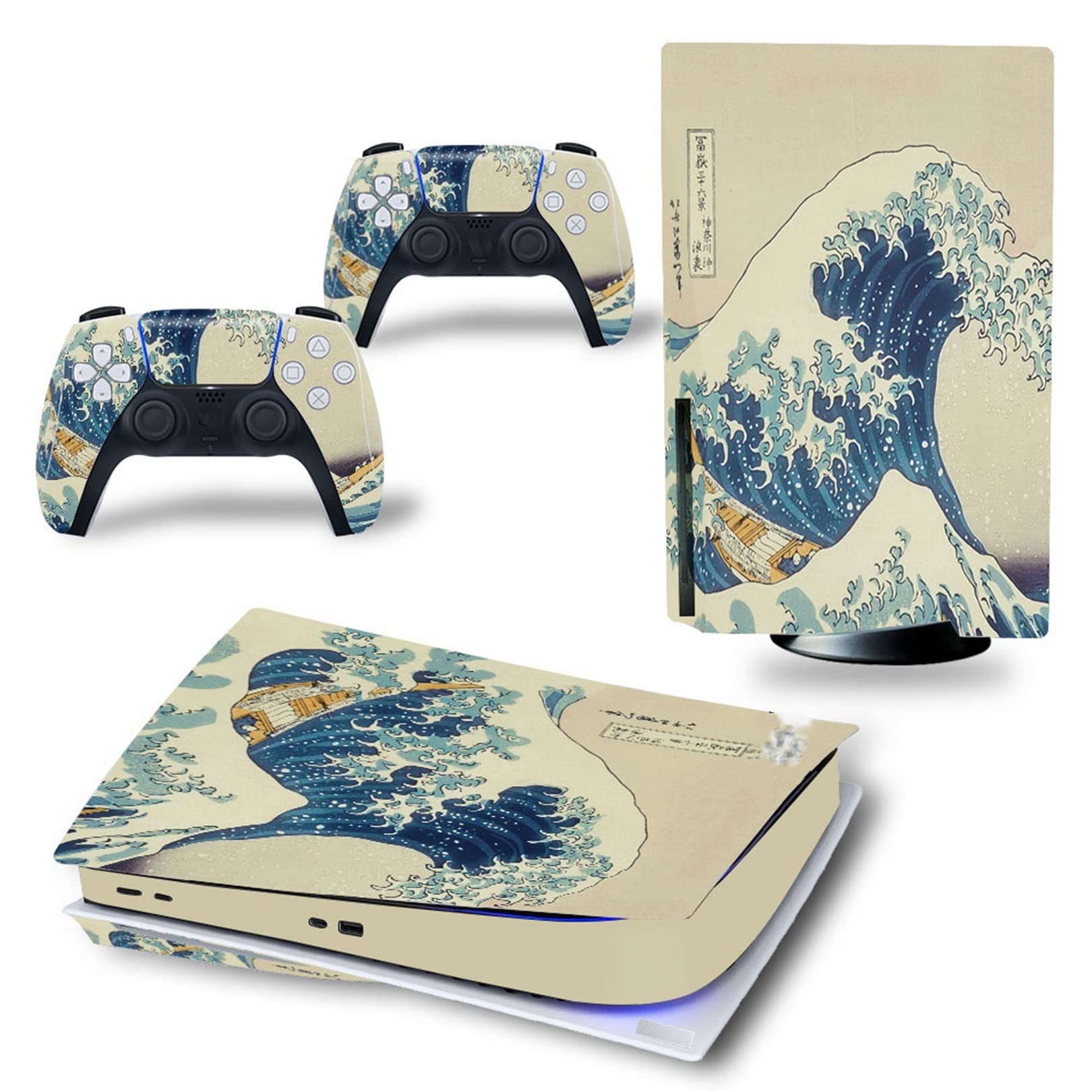 Top factory BUCEN for PS5 Skin Disc Edition & Digital Edition Console and Controller Vinyl Cover Skins Wraps Scratch Resistant, Compatible with for PS5 525533 Anti Scratch (Size : Digital Edition)