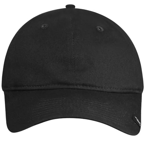 Kangol Cotton Adjustable Baseball Hat for Women and Men, One Size Fits Most, Black