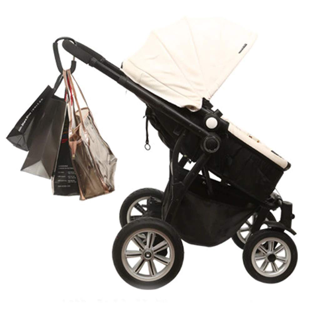 MELIDE Stroller Hook,Very Sturdy and Handy Stroller Organizer to Carry Diaper Bags, Grocery Bags, Grocery Baskets and for Walking with Your Toddler.