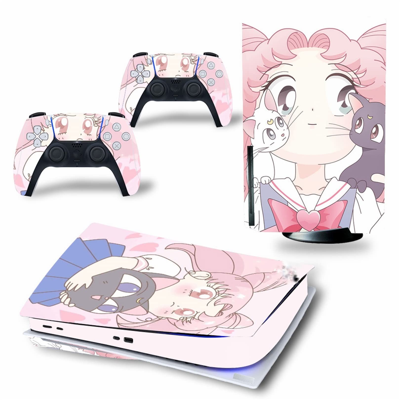 Top factory BUCEN for PS5 Skin Disc Edition & Digital Edition Console and Controller Vinyl Cover Skins Wraps Scratch Resistant, Compatible with for PS5 536458 Anti Scratch (Size : Disc Version)