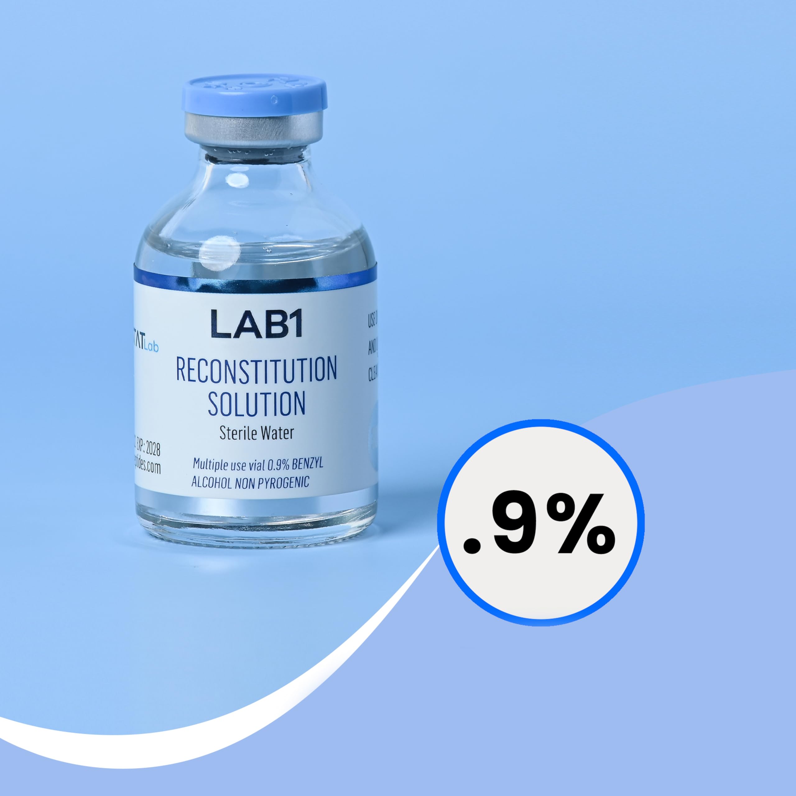 Stat Peptides Reconstitution Solution - Clear Glass Bottle - Pure Premium Formula - Best Quality - 30mL