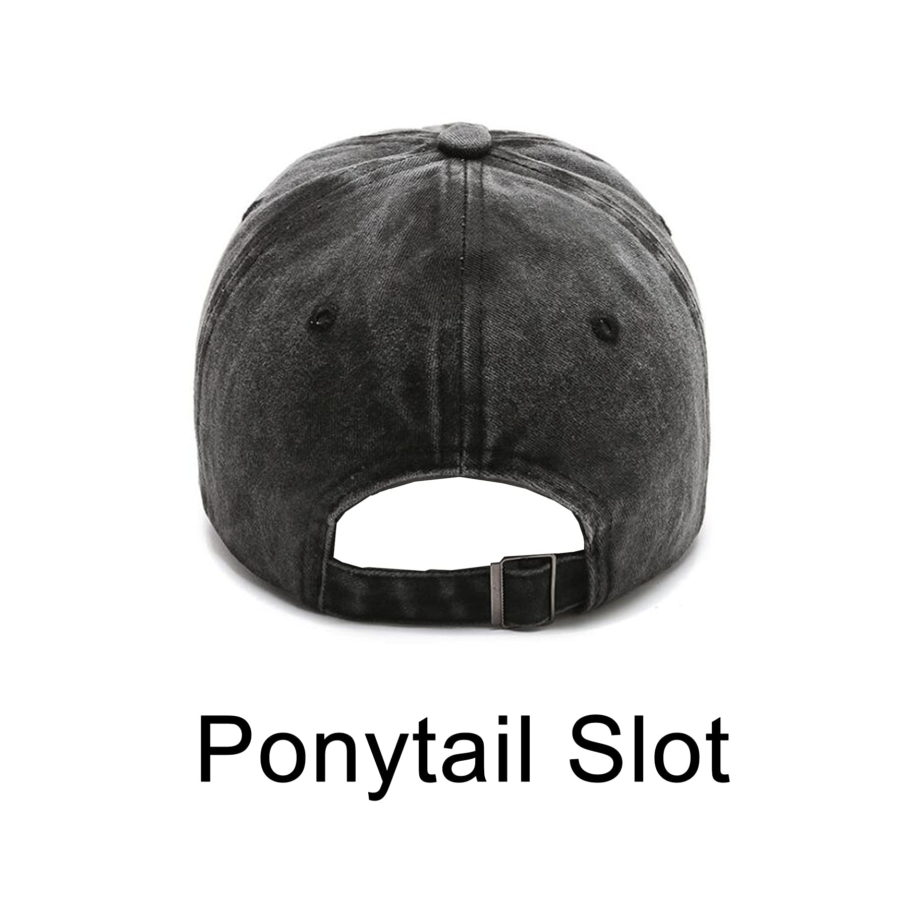 PFFY 2 Packs Vintage Washed Distressed Baseball Cap Dad Golf Hat Black+DarkGreen
