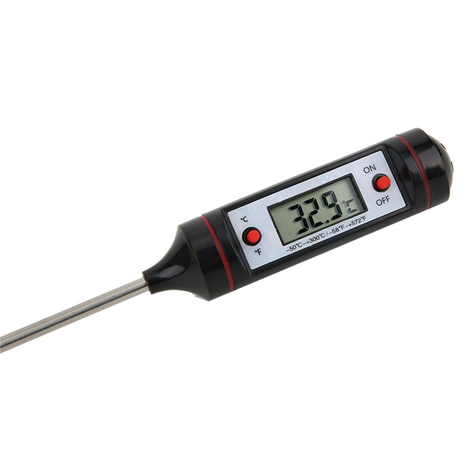 Probe Digital Thermometer,Instant Read Cooking Thermometer,Food Electronic Temperature Gauge Tester,Fahrenheit And Celsius Degree Display Switch,High Accuracy,for BBQ Food liquid Meat Temperature Test