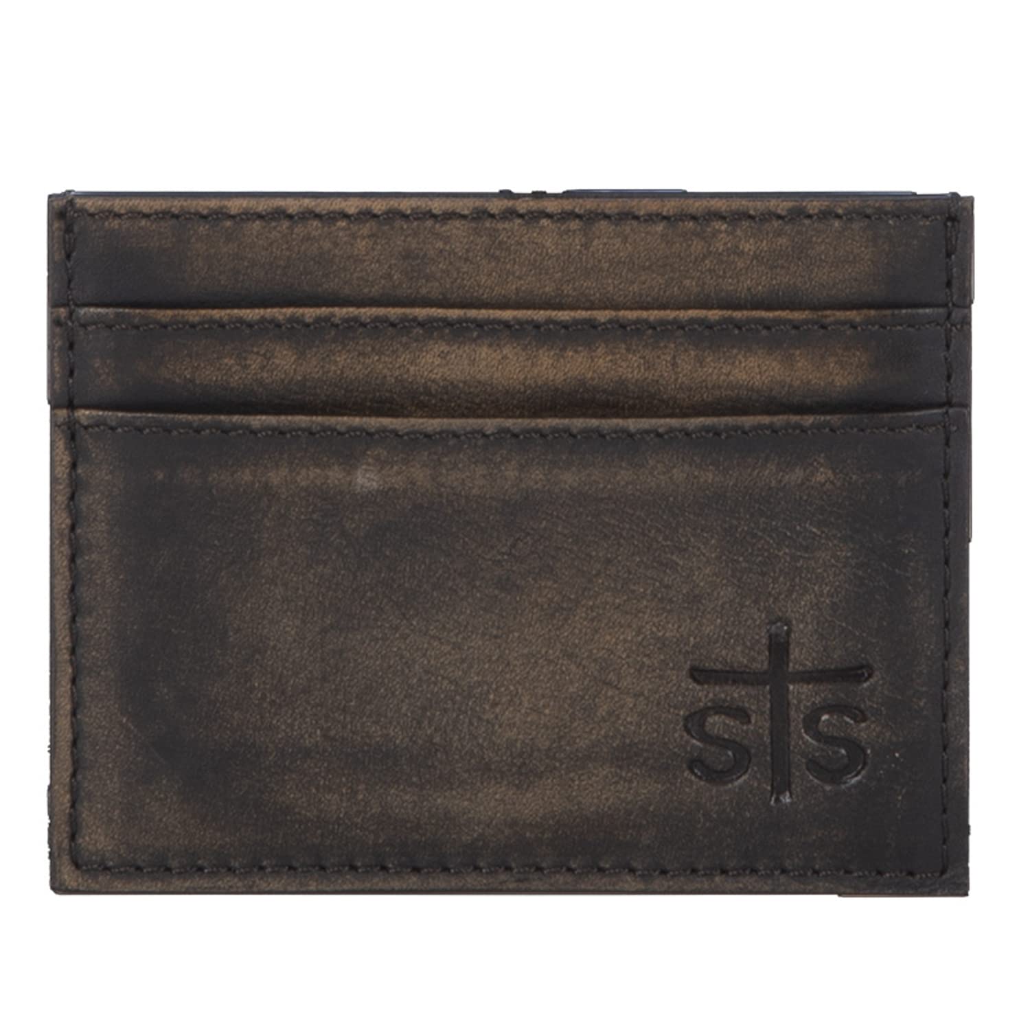 STS Ranchwear Pony Express Money Clip Wallet Ladies Leather Black OS, STS66946