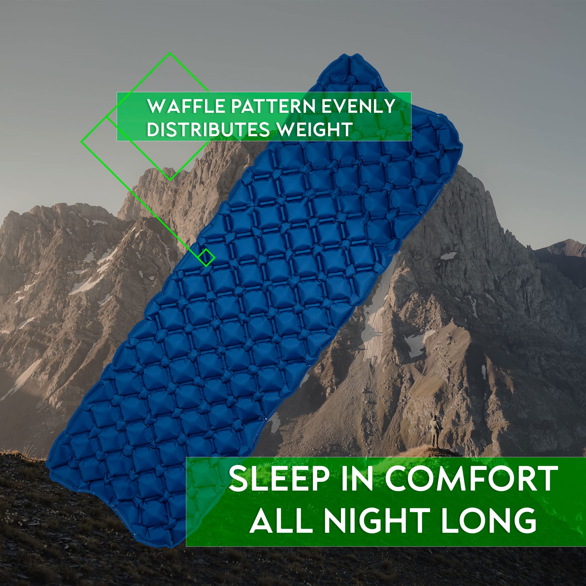 Mummy Sleeping Bag - Insulated Packable Sleeping Bags for Adults with Pillow, Pump Sack, Padded Cushion, Neck Baffle, Hood, Storage Pack - 900 Fill Thermal Bedroll for Camping, Backpacking - 72"x22"