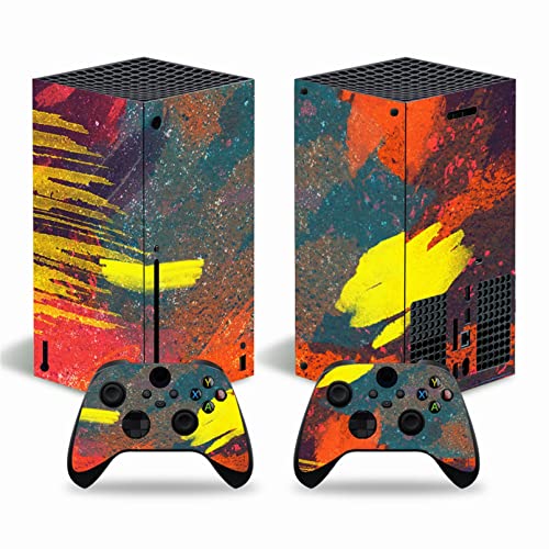 Top factory Skin Decal Protective Vinyl Skin Decal Cover for Series X Console Skins Wrap Sticker with Two Free Wireless Controller Decals 94436 Decal