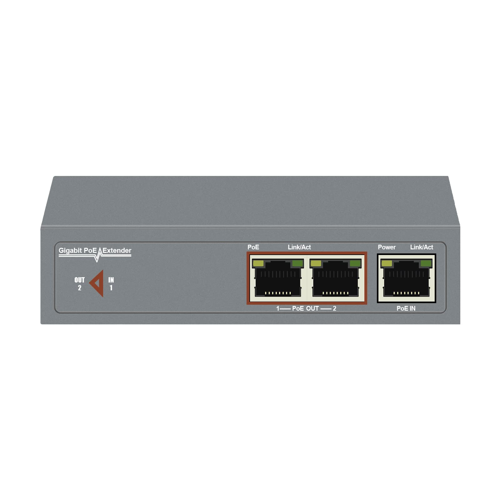 UltraPoE 3 Port Gigabit PoE Switch Extender, 10/100/1000Mbps Ethernet Cat5e/6 30W,Compliant IEEE 802.3at/af, POE+ Extender Network Repeater,PoE Injector