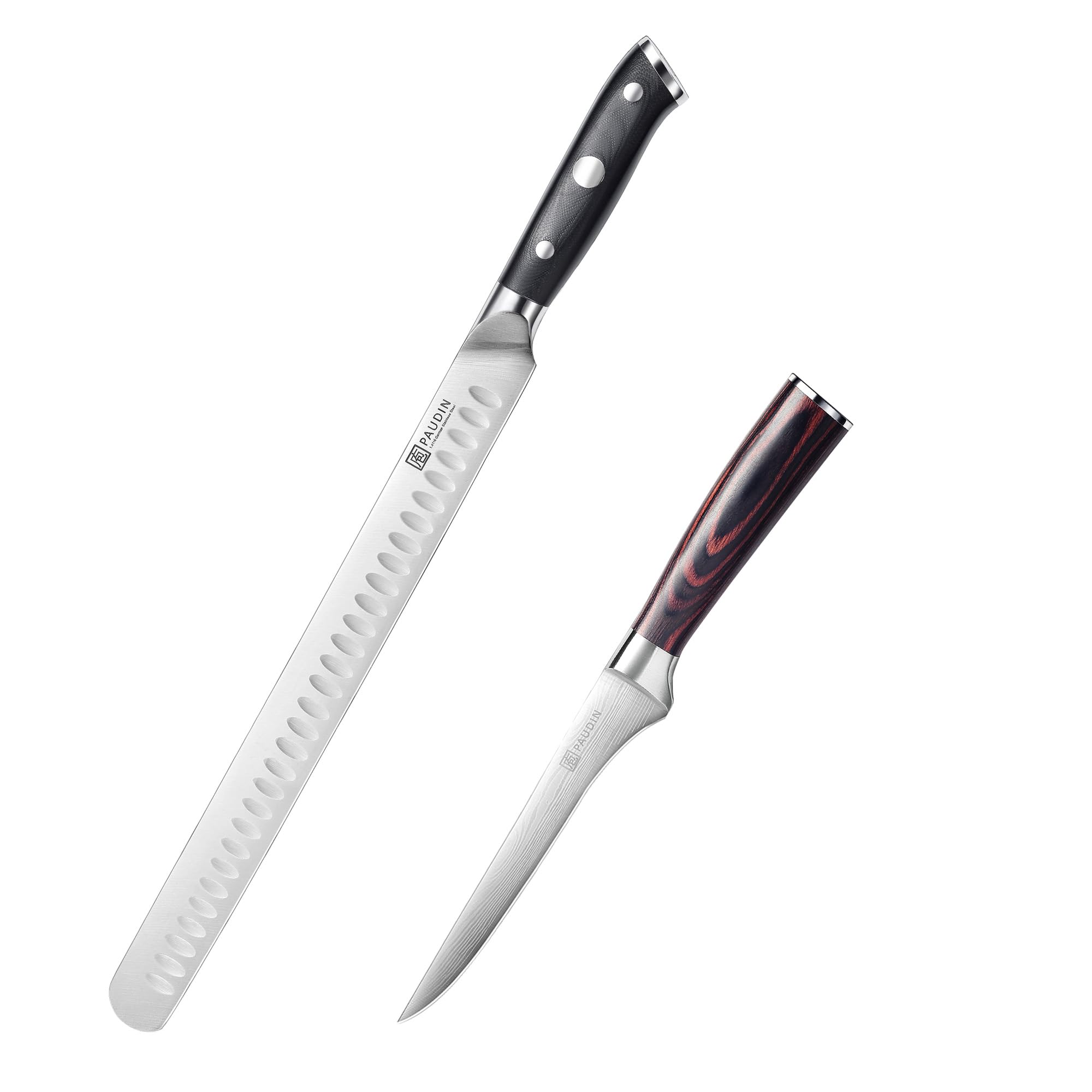 PAUDIN Boning Knife 6 inch and Brisket Knife 12 inch