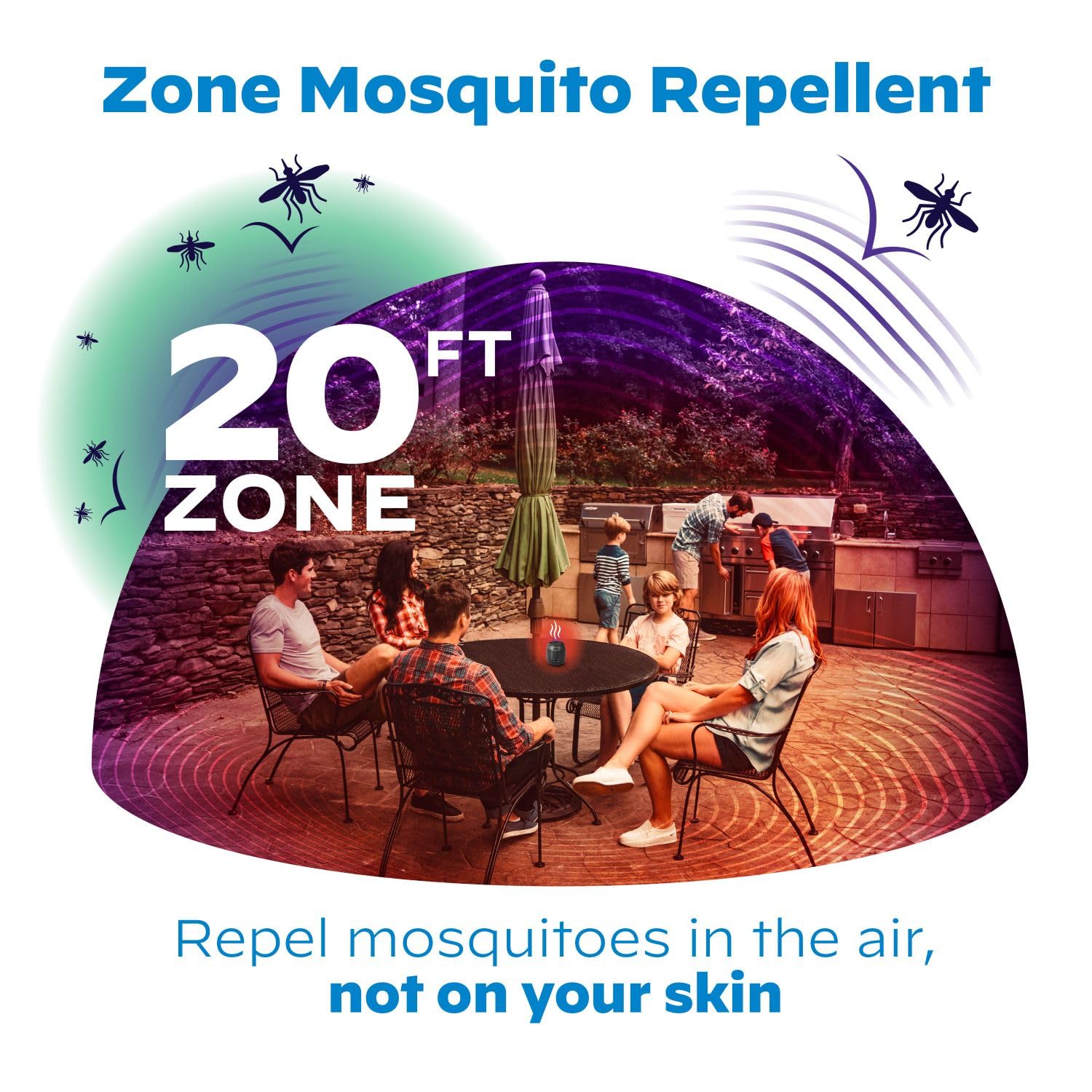 Thermacell E-Series Rechargeable Mosquito Repeller with 20β Mosquito Protection Zone; 2 Pack Bundle, Charcoal; Includes 24-Hr Repellent Refill; Bug Spray Alternative; Scent Free