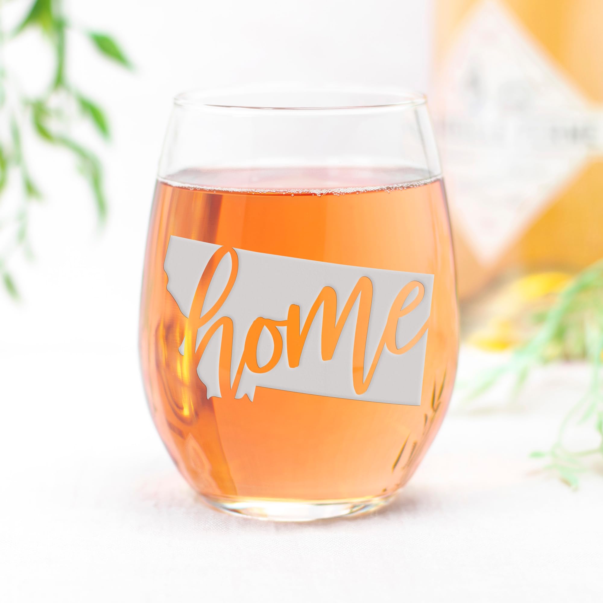 Montana State Stemless Wine Glass - Montana Gift, Montana Wine Glass, Montana Fan Gift