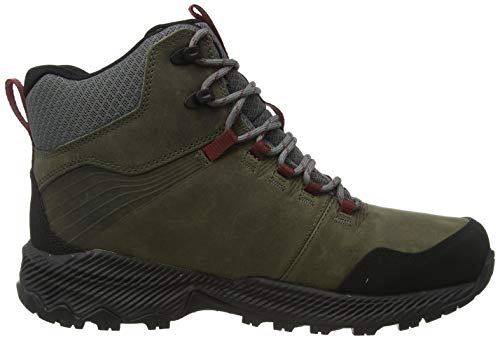 Merrell Men's FORESTBOUND MID Waterproof Hiking Boot, Grey, 11