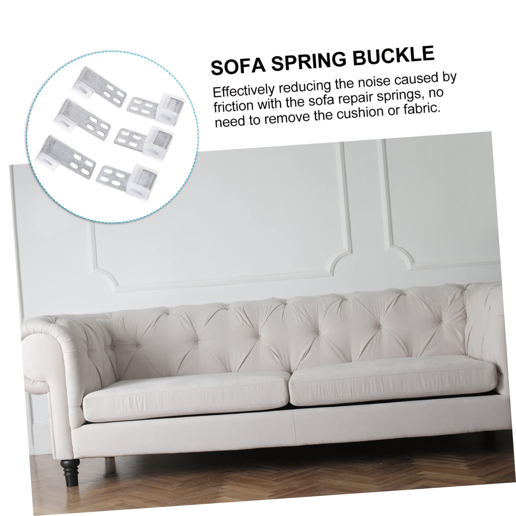 MERRYHAPY 20pcs Sofa Spring Clipped Button Couch Chair Thomasville Furniture Couch Support Couch Sagging Support Sofa Bed Chair Upholstery Repair Kit Sofa Couch Electric Wire Iron Household