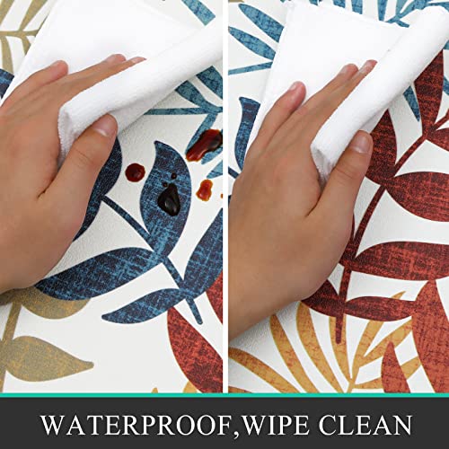 Pauwer Anti Fatigue Kitchen Floor Mat Set of 2 Waterproof Non Skid Kitchen Rugs and Mats Heavy Duty PVC Foam Cushioned Kitchen Runner Floor Mat Carpet for Kitchen Laundry Office