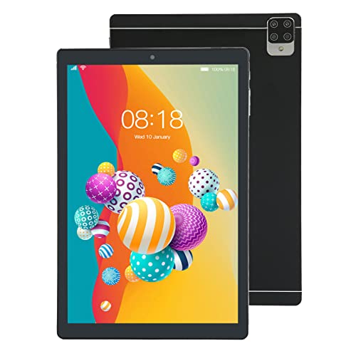 Yoidesu 10.1 Inch Tablet Android 12, Ten Core Pad with Dual Camera, 6GB Ram 128GB ROM, WiFi/Bluetooth, Support 128GB Memory Card, 1960x1080 HD IPS Screen, 8800mAh Battery, Black (US)