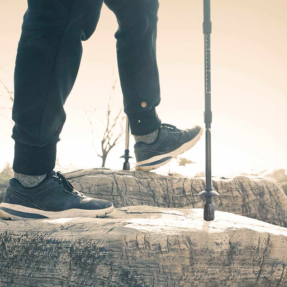 Lind Kitchen Rubber Trekking Pole Tip 8PCS 1.1 x 3.8cm Black Rubber Hiking Walking Sticks Cap Ends Tip Protectors Gummipuffer Ferrules