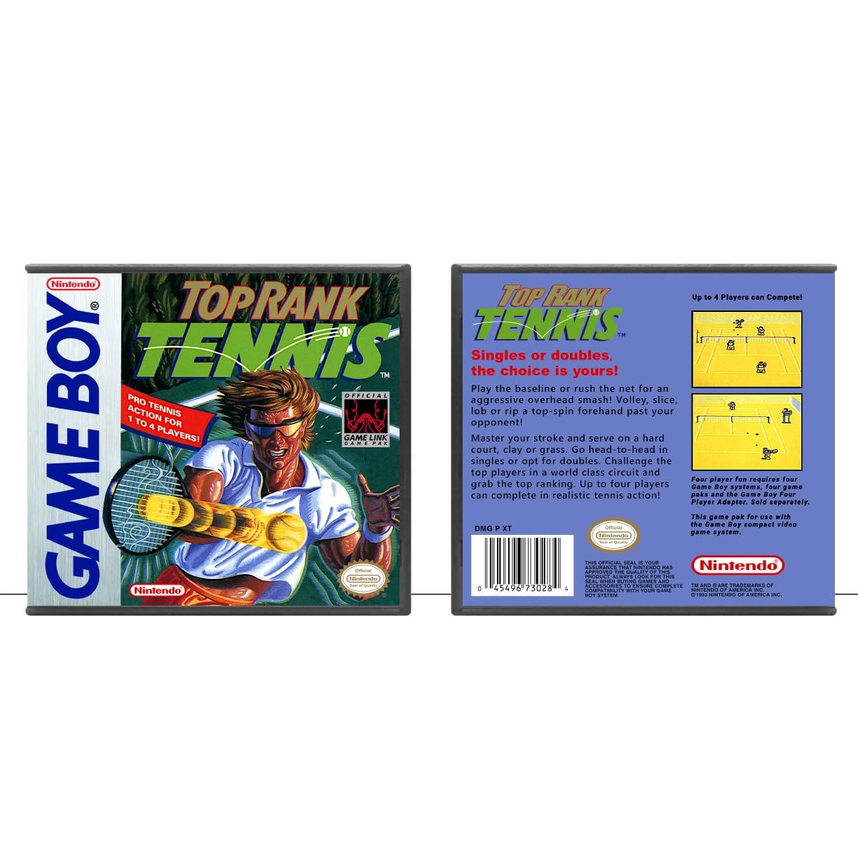 Top Rank Tennis | (GB) Game Boy - Game Case Only - No Game