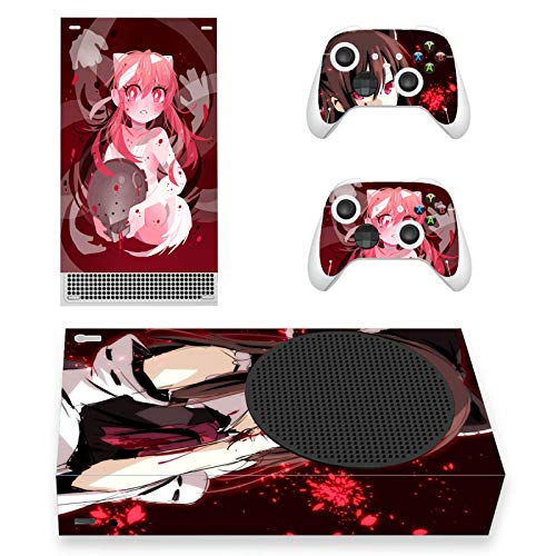 The Horror Anime Movie Game Console Series S Console and Controller Skin Set, Skin Wrap Decal Kit