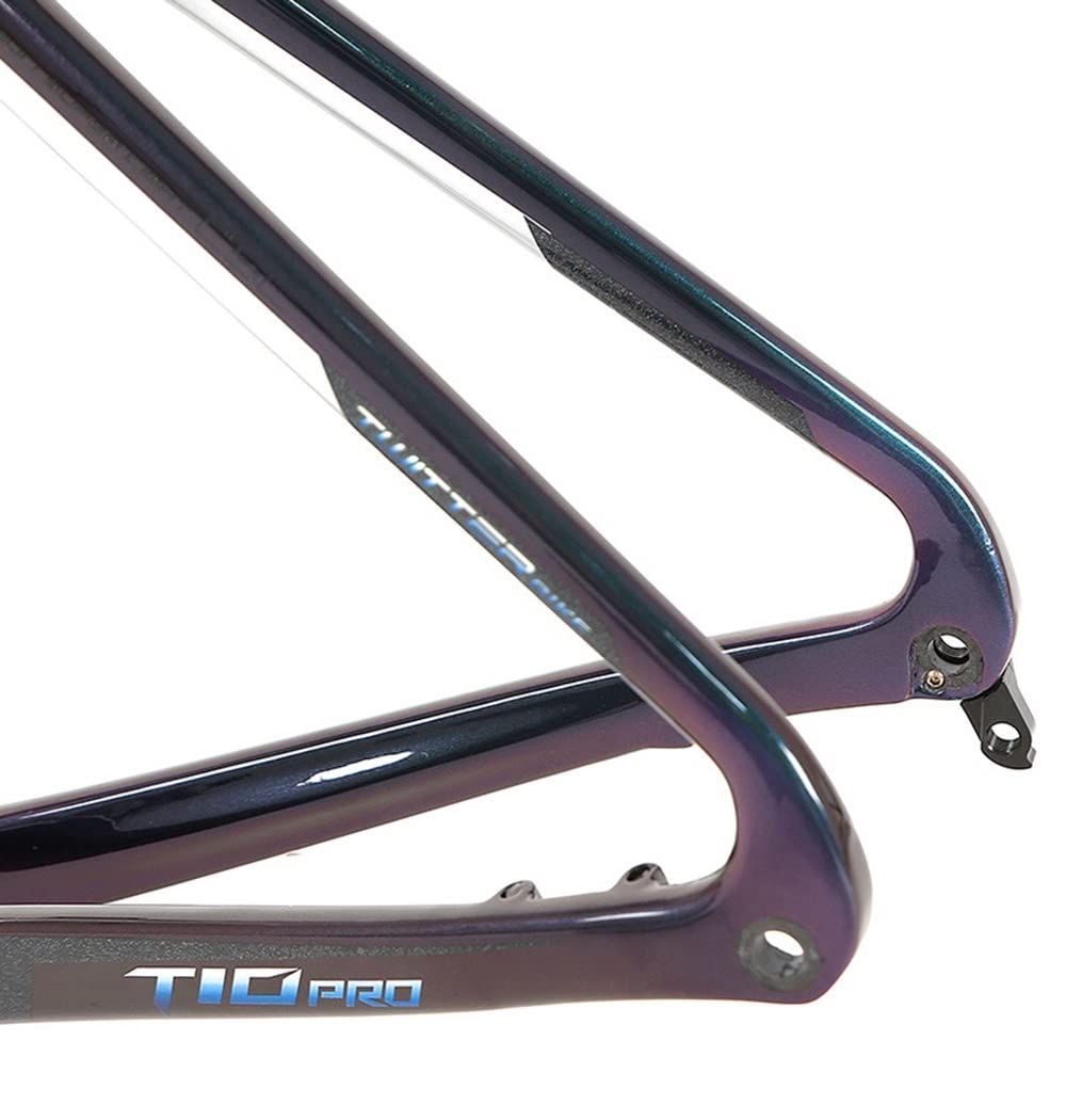 OKUOKA Bike Front Suspension Bike Frames Disc Brake Road Frame 700C Wheel Diameter with Fork + seat Tube Bicycle Accessories Multiple Size (Size : 50cm)