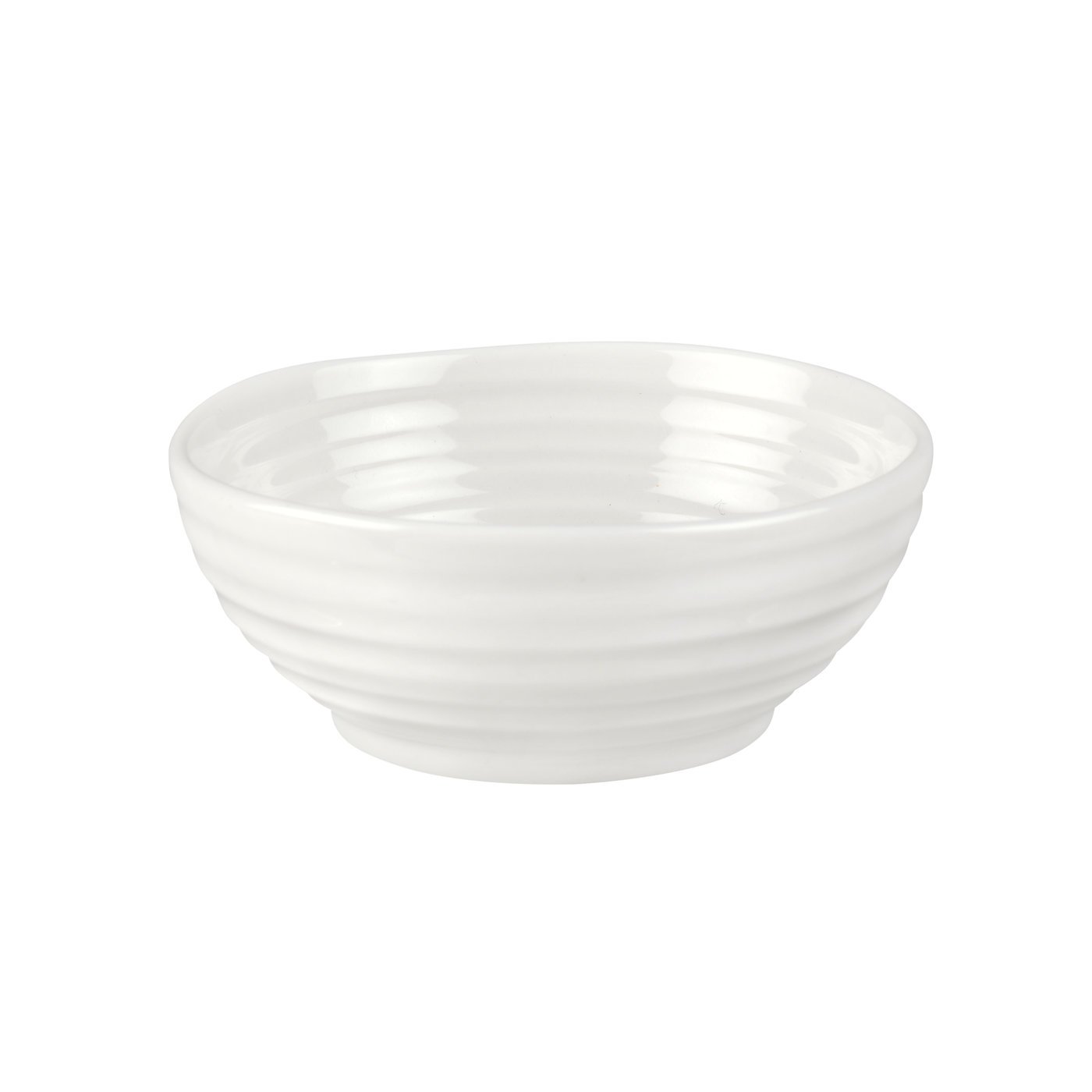 Portmeirion Sophie Conran Low Dipping Bowls | Set of 4 | Small Serving Soy Sauce Dishes | 3.25 Inch | Made from Fine Porcelain | Microwave and Dishwasher Safe