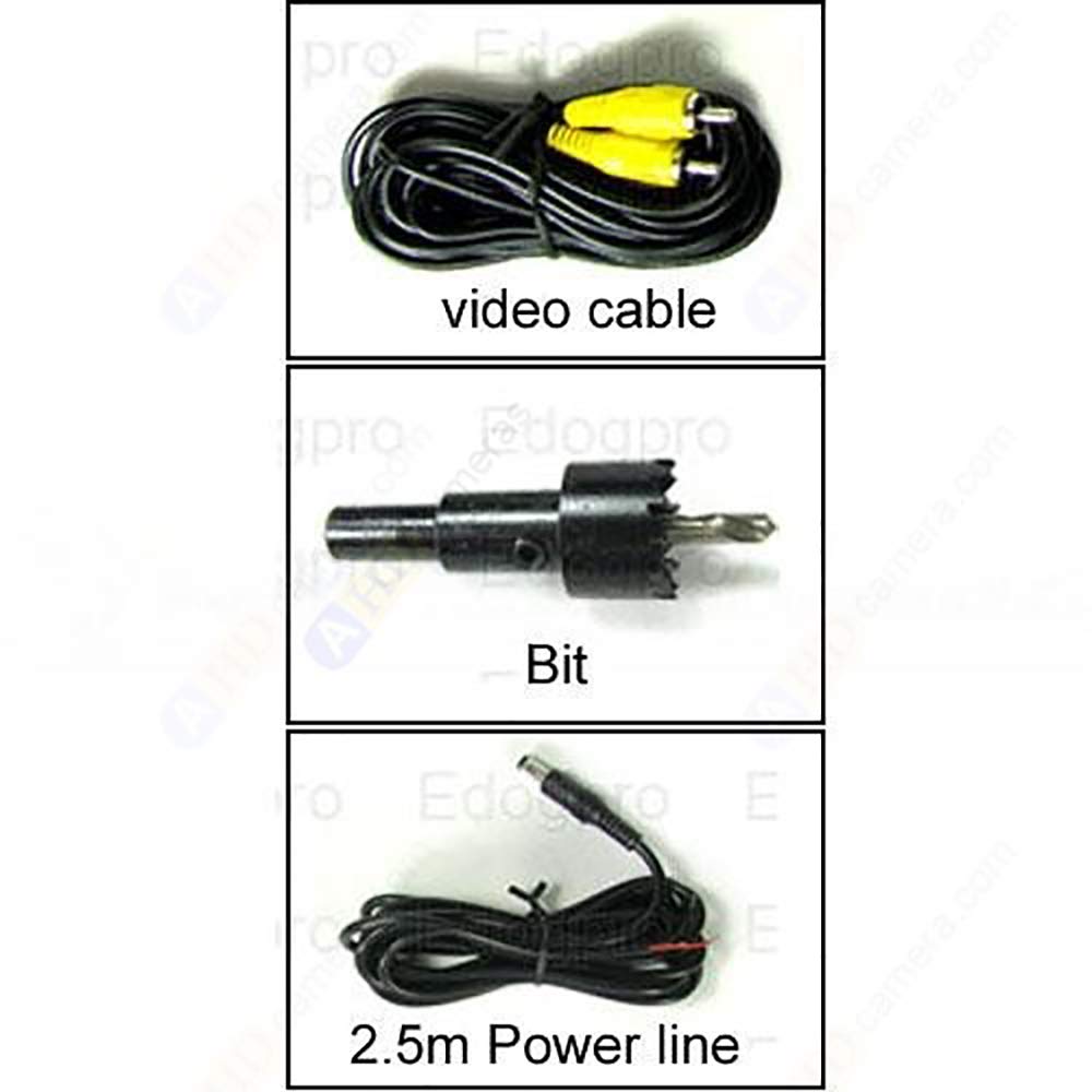 Mini Car Rear View Camera, HD Color Image Universal Backup Camera, 90 Degree Viewing Angle Reversing Camera, Parking Camera Waterproof