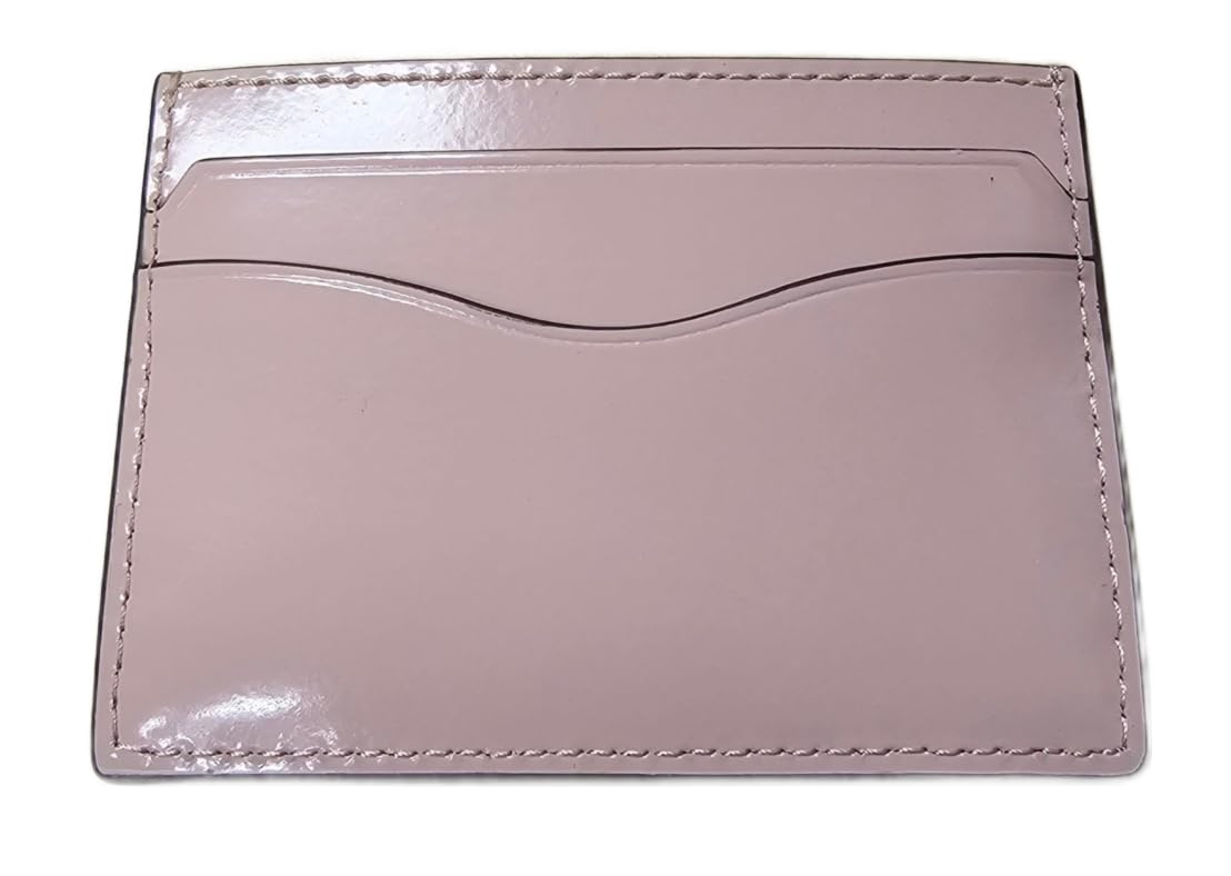 Tory Burch 139340 Emerson Clay Pink With Silver Hardware Patent Women's Slim Card Case, Small