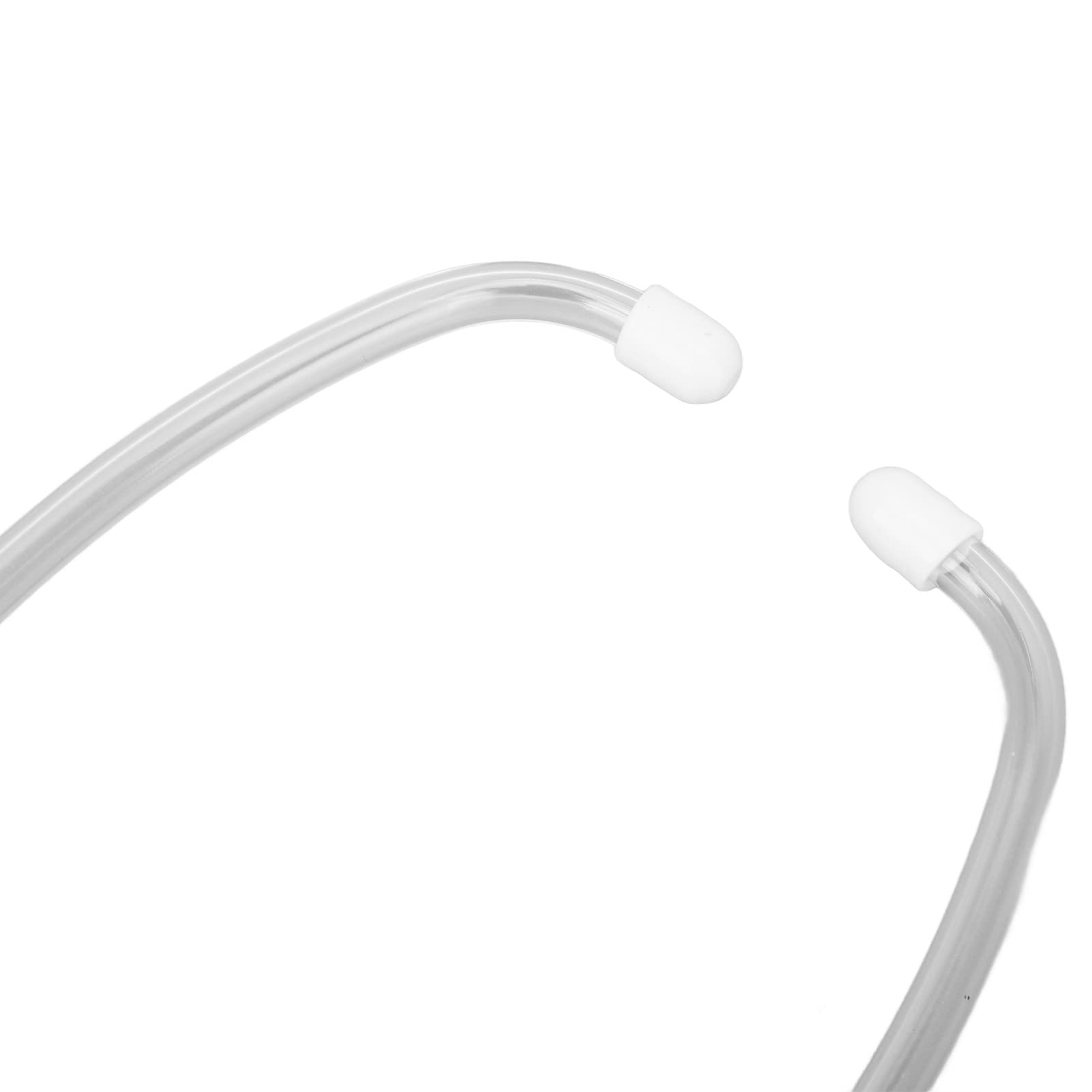 Stethoscope, Transparent Stethoscope with Damping Dual Head Sound Detection Earpiece Metal Binaural Easy Stethoscope for