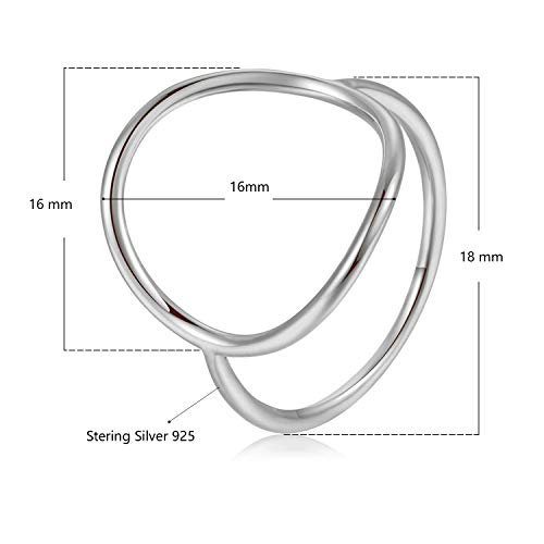 LEMON GRASS Gold Vermeil Open Circle Ring in Sterling Silver Size 9