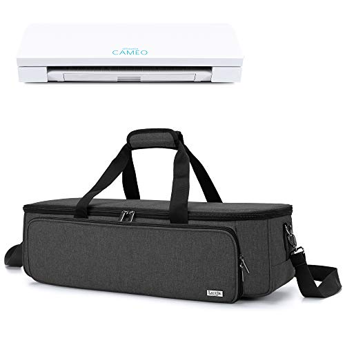 LUXJA Bag for Die Cut Machines (Compatible with Cameo 3 and 4, Cricut Explore Air 2 and Maker), Black