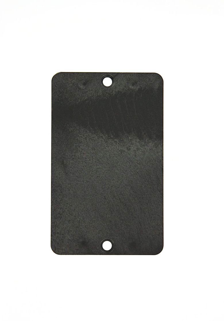 Leviton 3054-E Coverplate, Standard Single-Gang, Thermoplastic, Blank, Black, Image