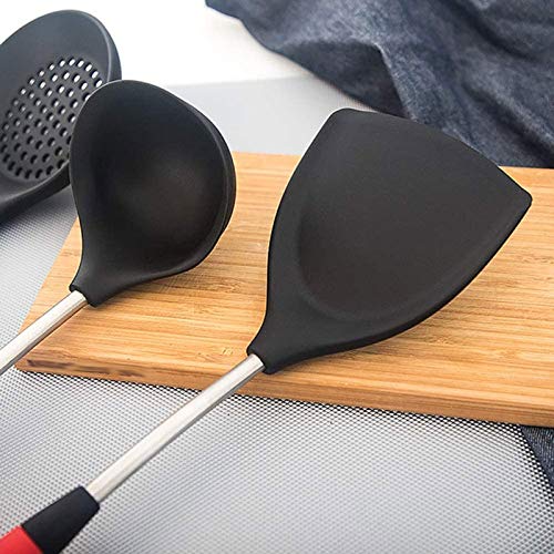 LMMDP Home Kitchen Sets Cooking Tools Spatula Shovel Soup Spoon Utensils Cookware Heat-resistant Design Utensil Set