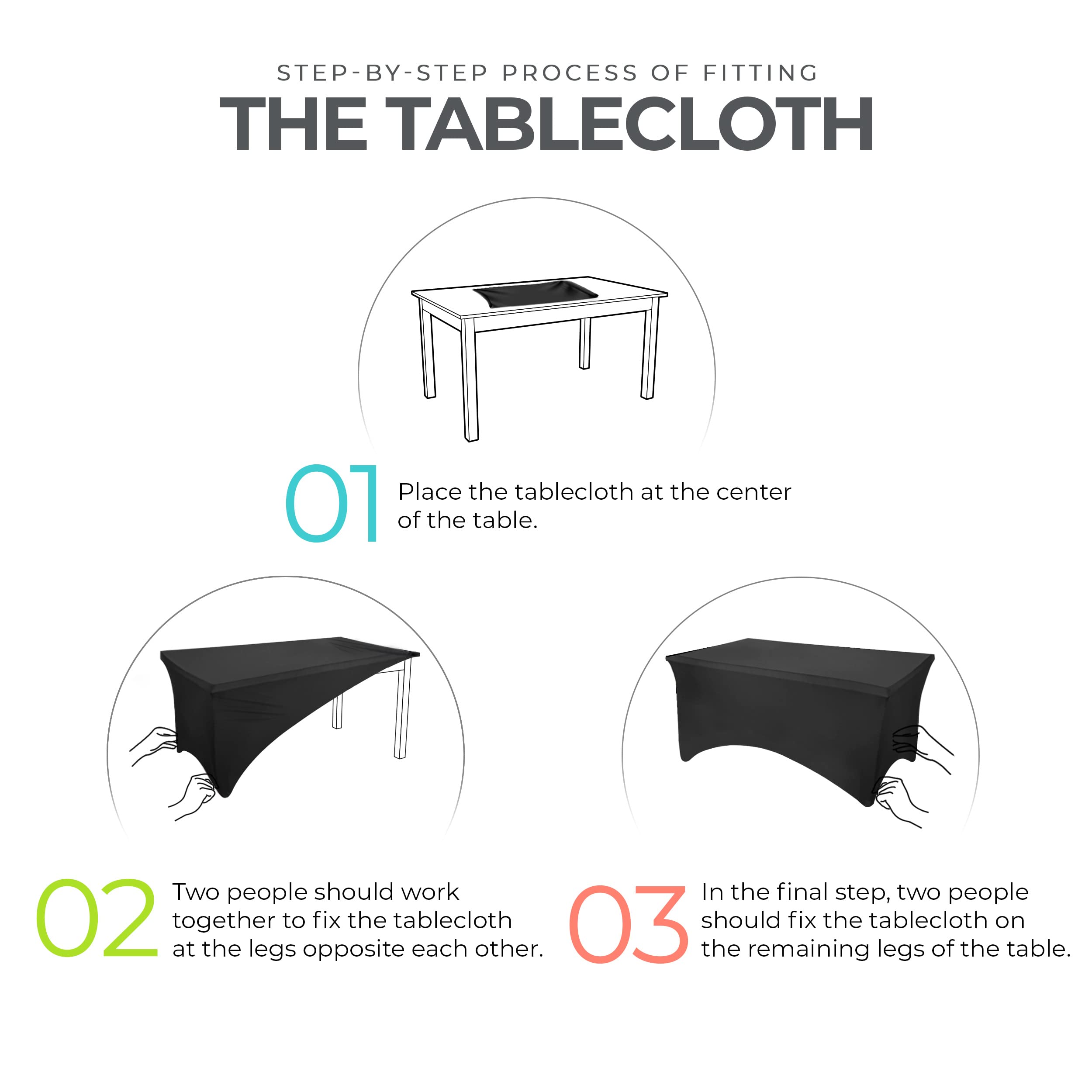 Utopia Kitchen Spandex Tablecloth 1 Pack [6FT, Red] Tight, Fitted, Washable and Wrinkle Resistant Stretch Rectangular Patio Table Cover for Event, Wedding, Banquet & Parties [72Lx30Wx30H Inch]