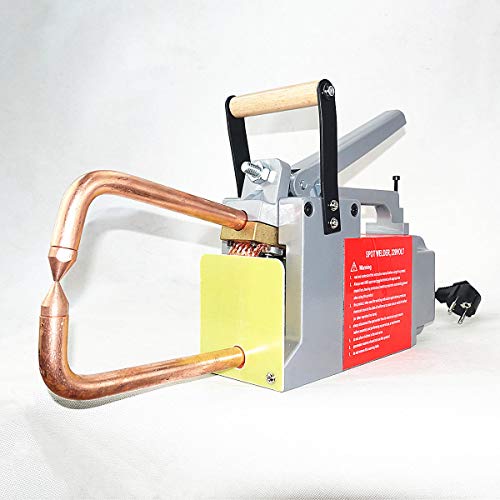 Spot Welder 230V/110V, Welding Thickness 1.5+1.5mm Steel Plat CE Portable Resistance Spot Welding Machine (A. 230V EU Plug)