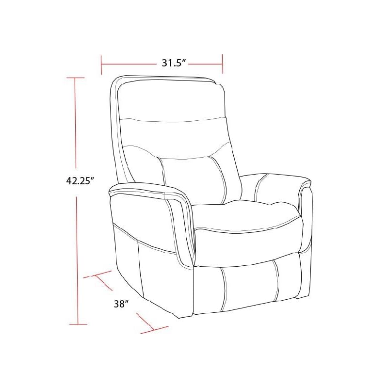 Parker Living Gemini - Truffle Manual Swivel Glider Recliner