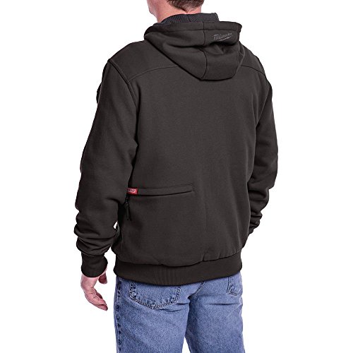 Milwaukee 2381-XL X-Large M12 Cordless Lithium-Ion Black Heated Hoodie Kit (Battery and Charger Included)