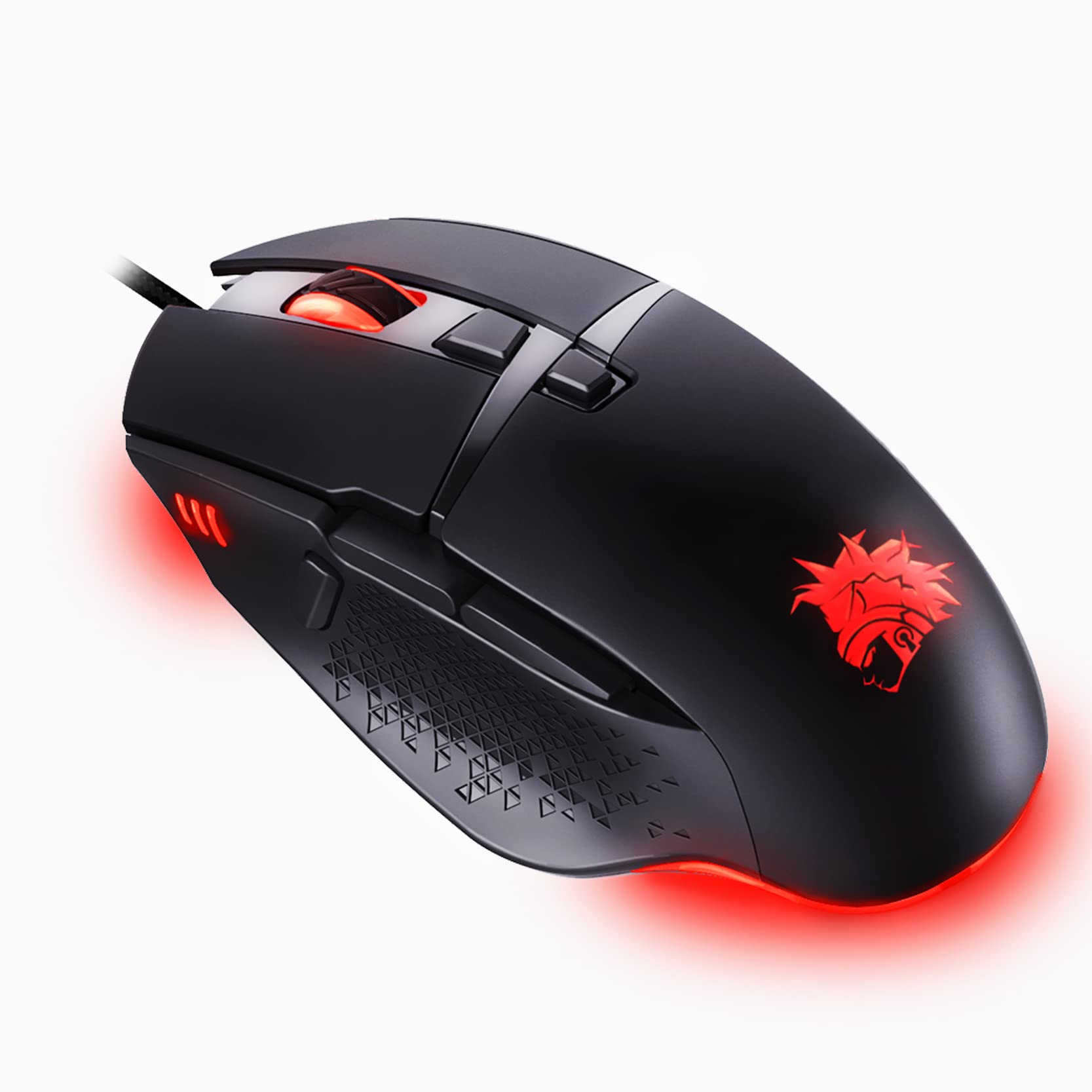 PILAS Choy-J, Wired gamign mause, 8 costizable Buttons, RGB ligthing, Ergonomic Design, High Speed transmition