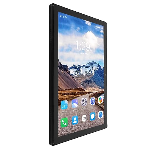 MAVIS LAVEN 2 in 1 Tablet PC 10.1 Inch FHD Tablet 4G LTE Keyboard Expandable 128GB 5G WiFi Black Octa Core CPU for Android 12 for Travel (US Plug)