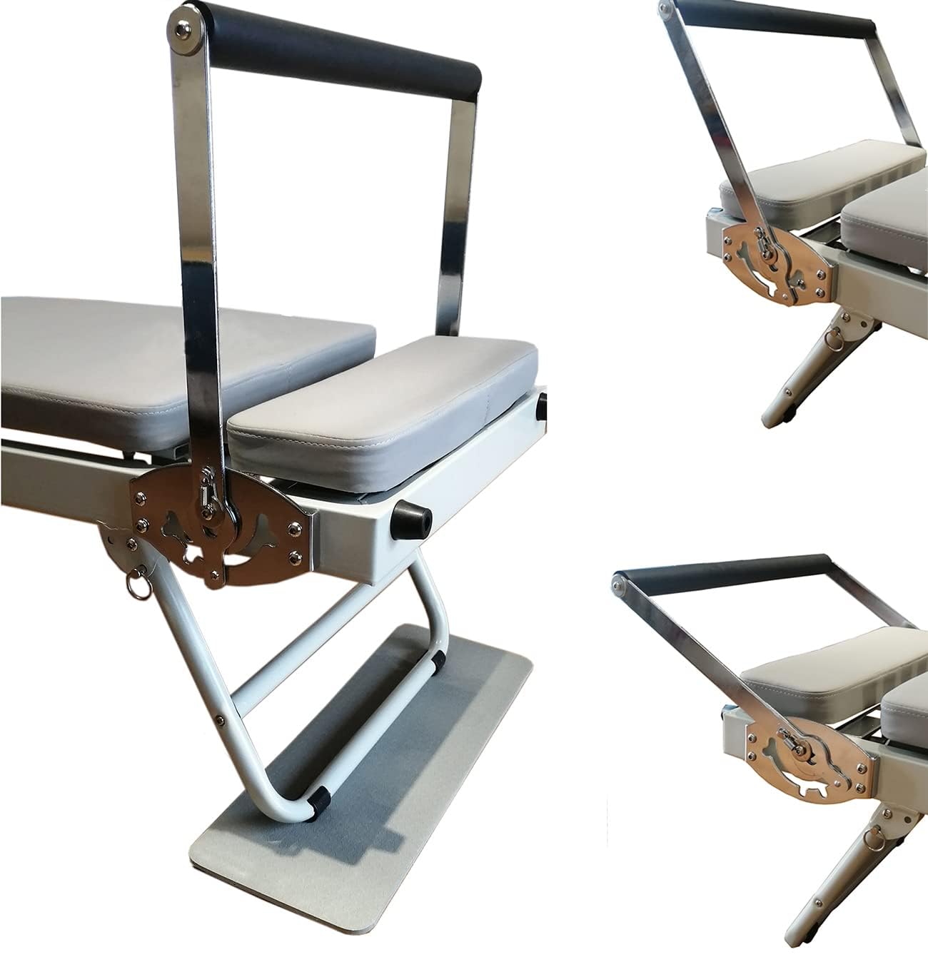 Pilates Reformer Machine for Home,Foldable Pilate for Strengh Training (beige)