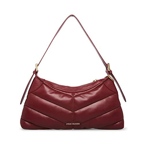 Steve Madden GAL Quilted Shoulder Bag, Wine
