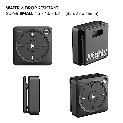 Mighty 3 Spotify & Amazon Music Player - Compatible with Bluetooth & Wired Headphones - 1,000+ Song Storage - Screen Free Music Player - No Phone Needed - (Black)