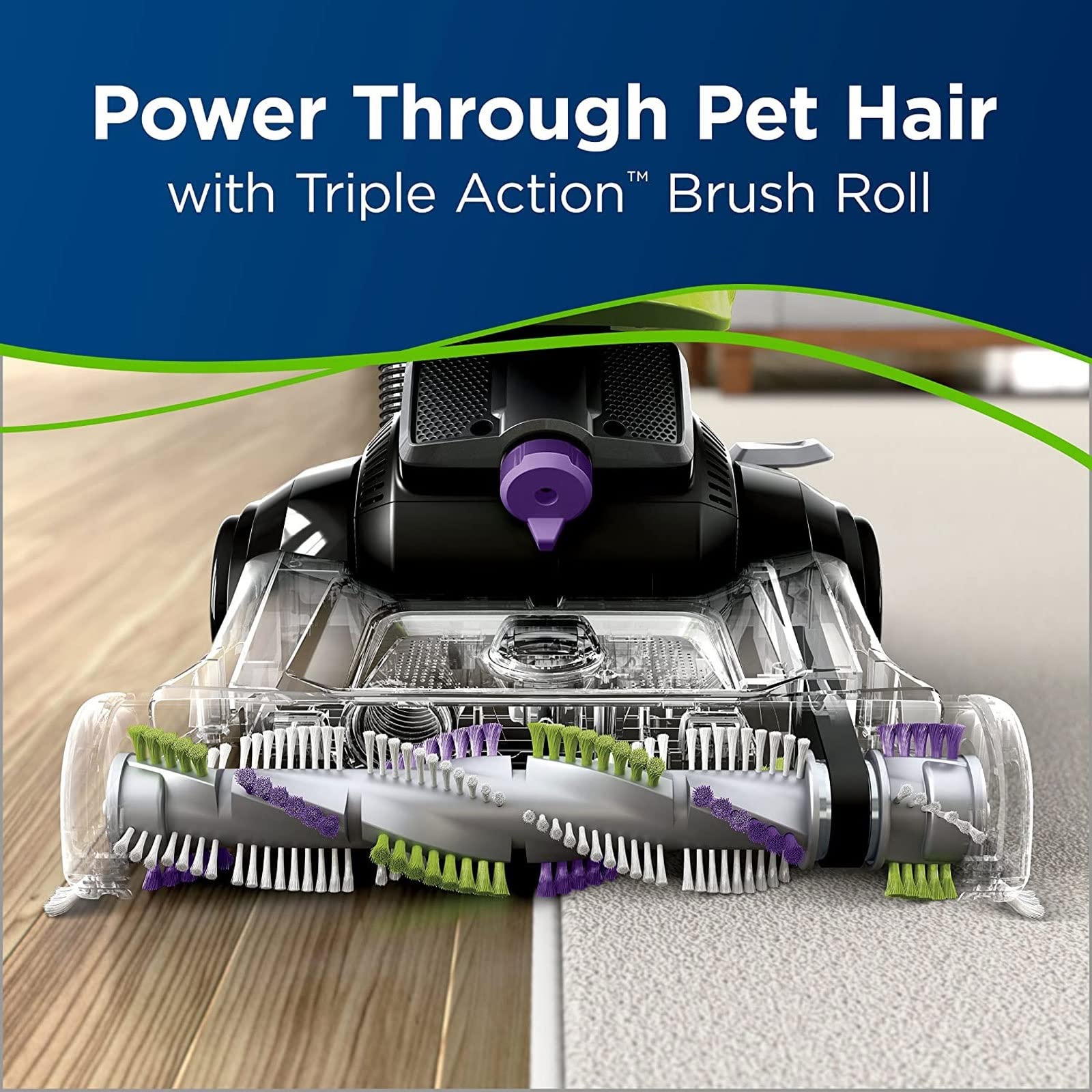 SHUUL Upright Vacuum Cleaner Swivel Upright Bagless Vacuum with Swivel Steering Powerful Hair Pick Up Specialized Tools