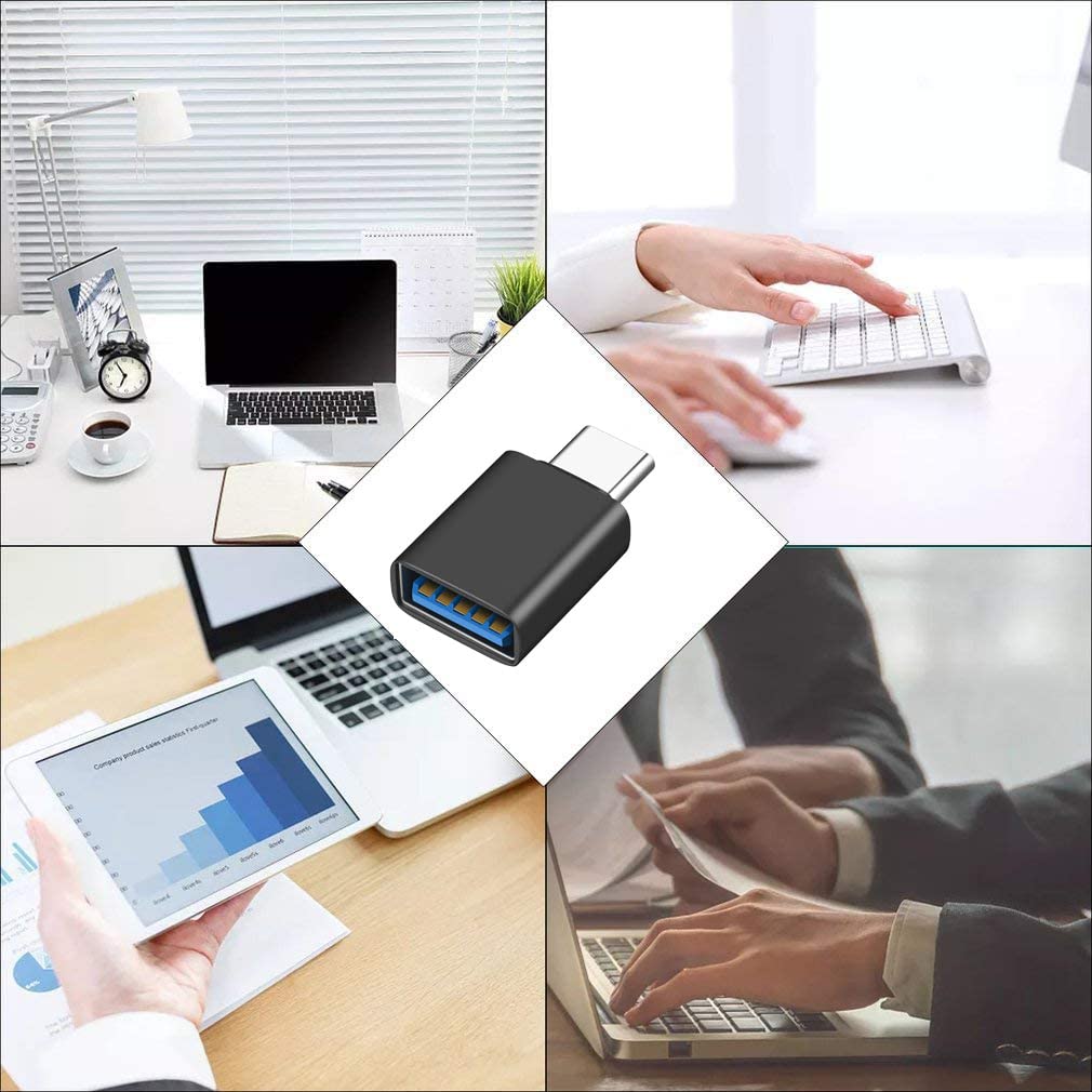 Undetectable Mouse Jiggler and USB C Adapter, Drive Free, Plug and Play Keeps PC/Laptop Awake