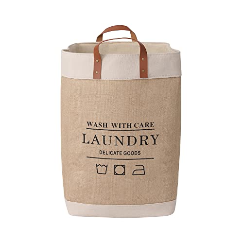 Mantto Large Laundry Basket Hamper Freestanding Laundry Hamper Collapsible Tall Clothes Hamper Storage Basket Foldable Laundry Basket Organizer for Laundry Bedroom Bathroom Toys 75L