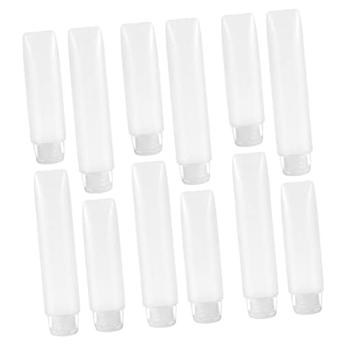 Zerodeko 12pcs lotion bottle pp refillable travel bottles face wash dispenser Multipurpose travel containers for toiletries Vial multi-use lotion bottles empty bottle Leakproof