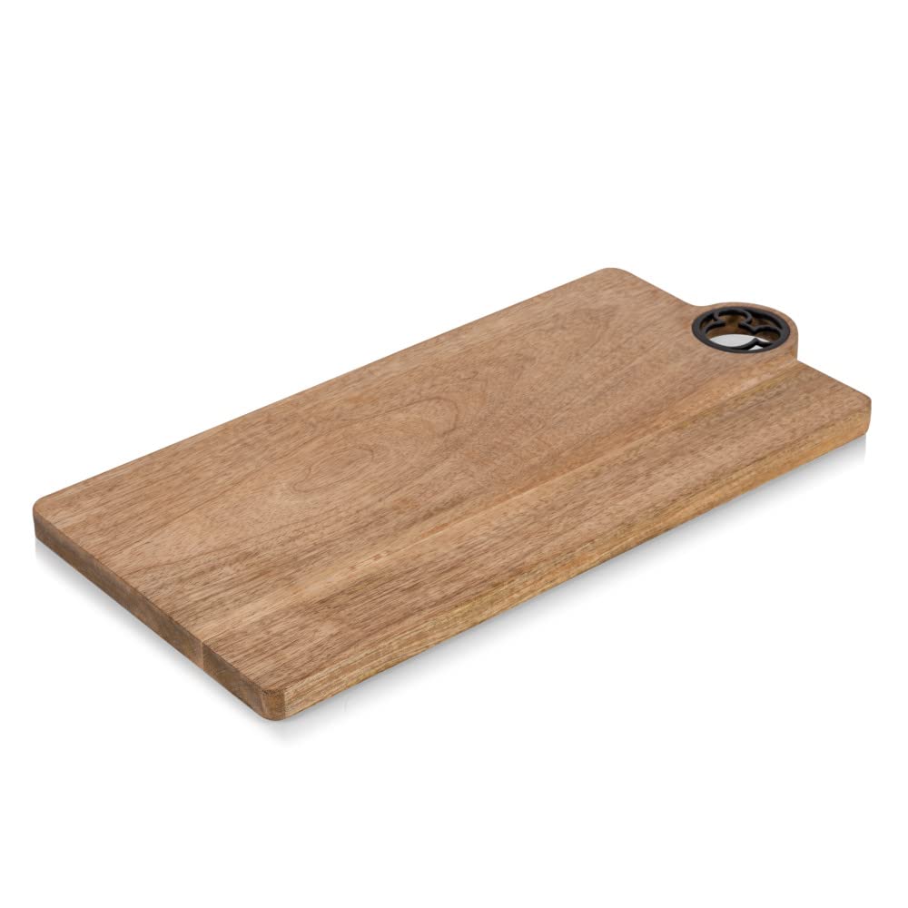 PICNIC TIME Disney Mickey Mouse Serving Board, Serving Plank, Charcuterie Board, (Mango Wood), 19.1 x 9 x 0.8