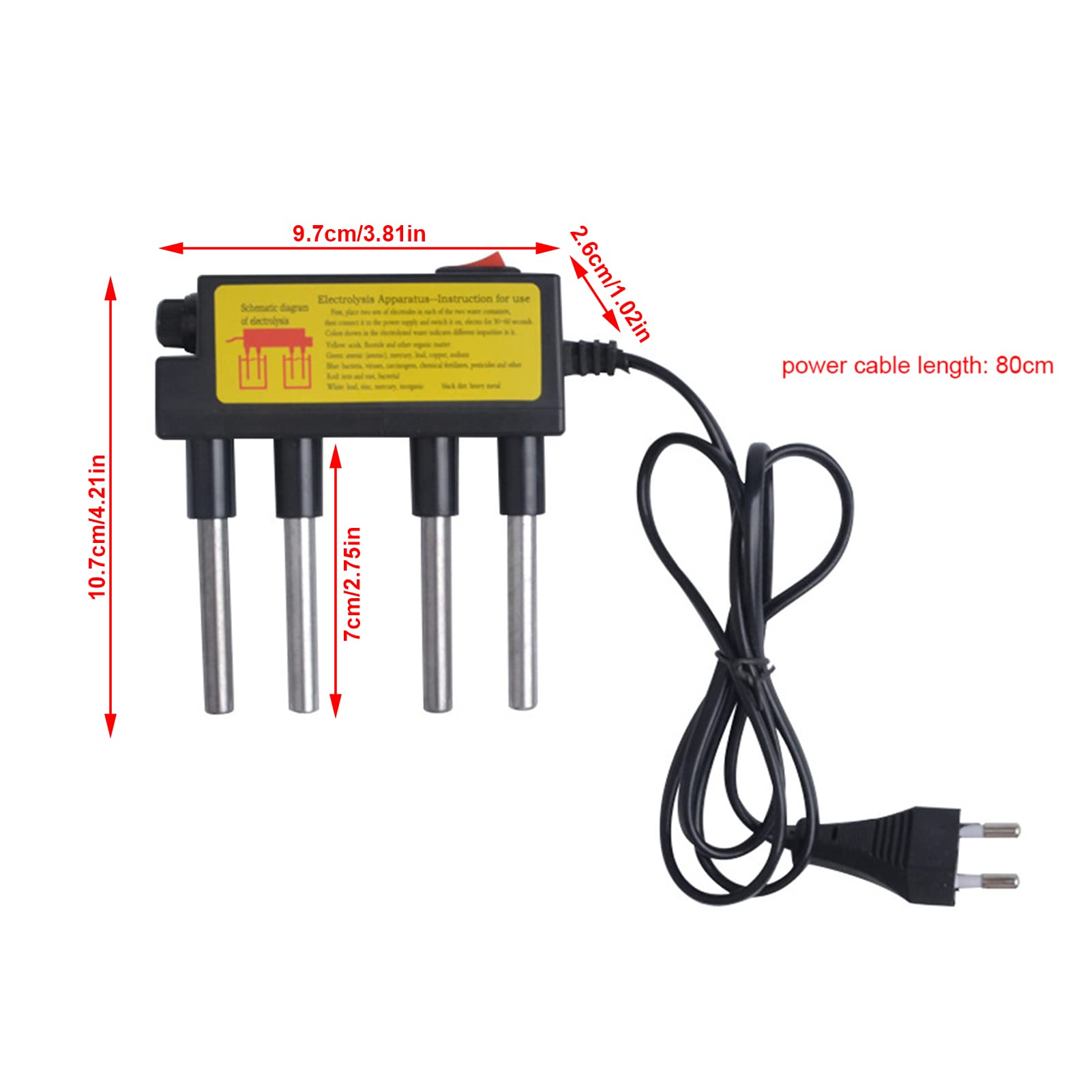 yuxun Water Electrolyzer - Water Quality Tester - Quick Water Quality Testing Ideal Test Meter for All Kinds Water