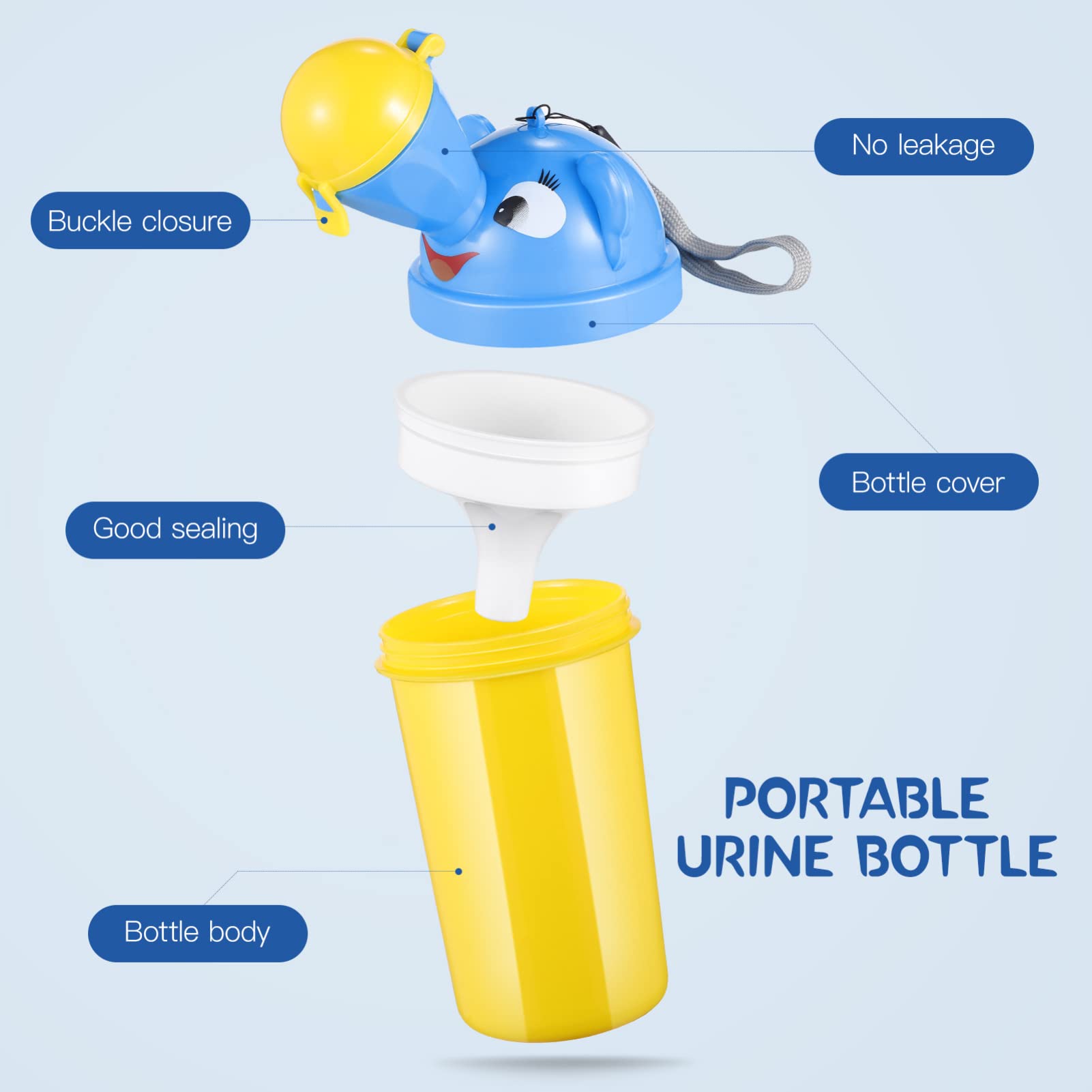 STOBOK Potty Training Urinal Portable Baby Child Potty Urinal Emergency Toilet Portable Baby Boy Emergency Urinal Potty Pee Training Cup for Camping and Car Potty Trainer