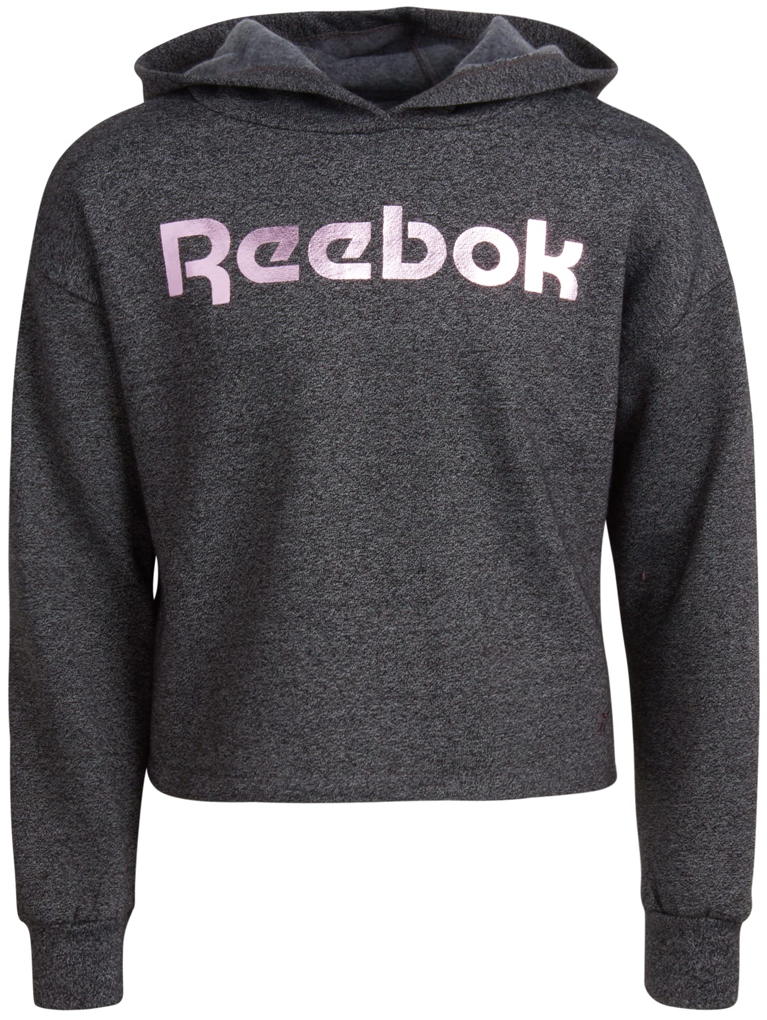 Reebok Girls’ Fashion Hoodie Sweatshirt – Fleece Pullover or Zip Hoodie Sweatshirt (7-16), Size Medium, Rose
