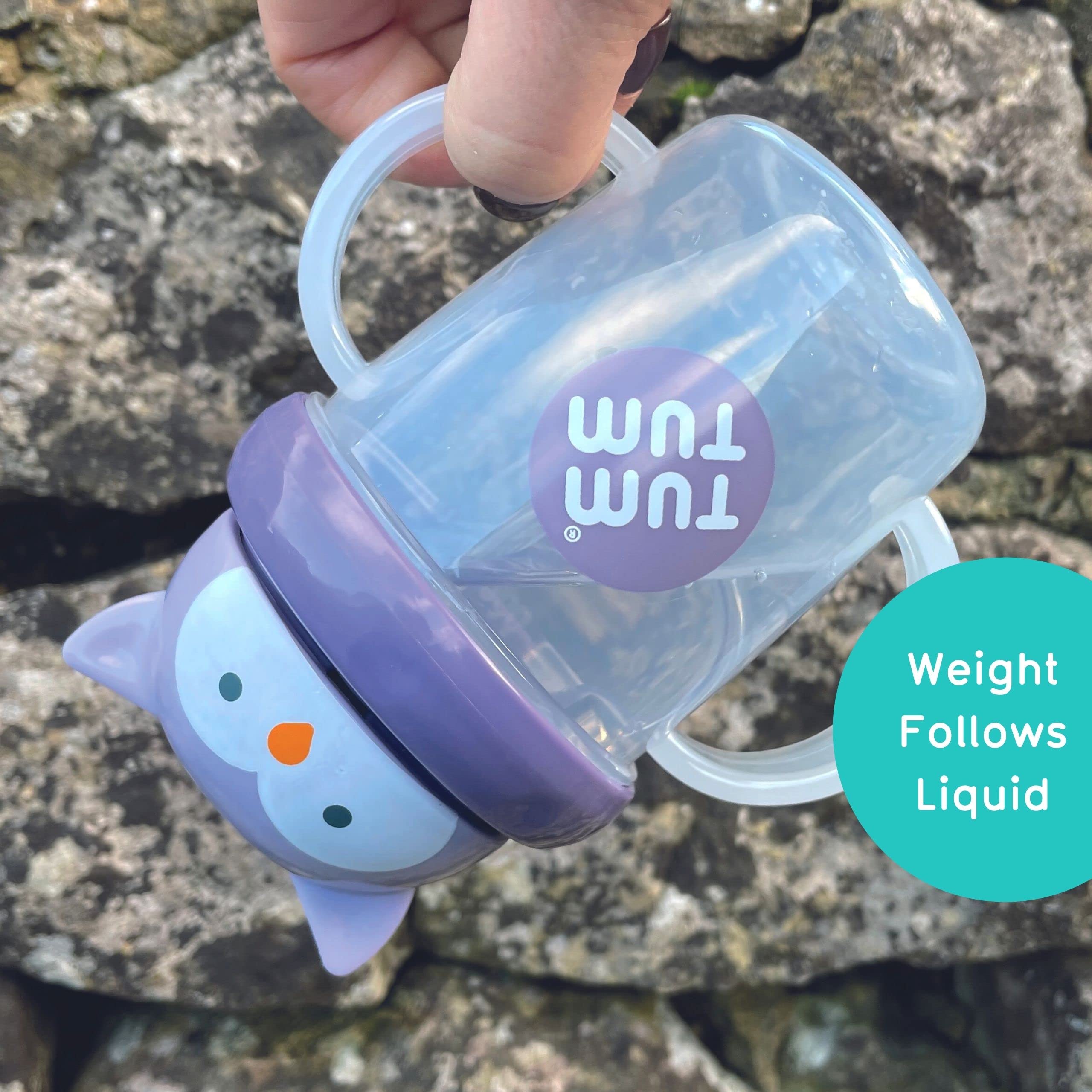 TUM TUM Tippy Up Free Flow Sippy Cup (No Valve), Sippy Cup for Toddlers, 200ml, BPA Free (Olivia Owl)