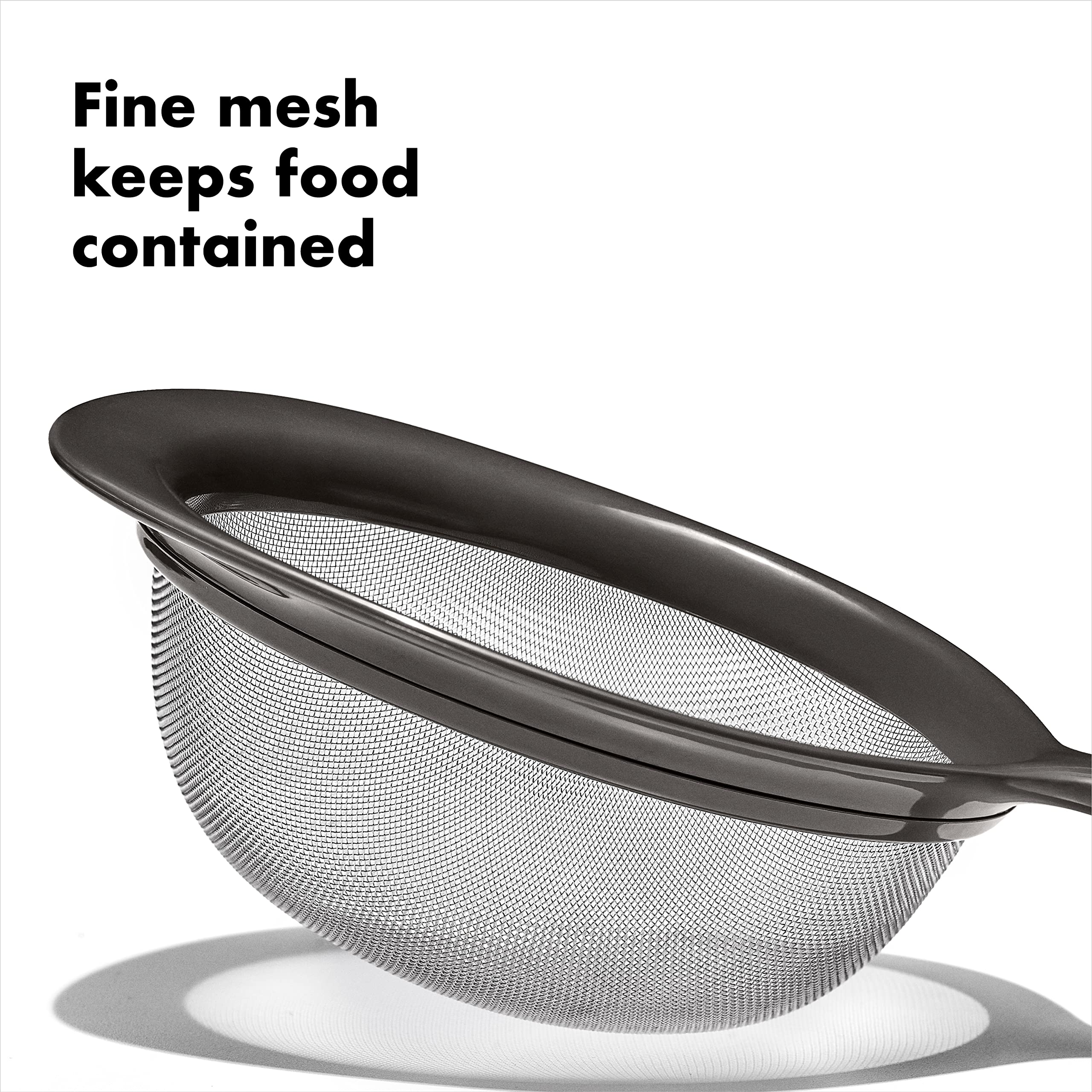 OXO Good Grips 3-Piece Strainer Set (Black) and 2-Piece Plastic Cutting Board Set (Clear)