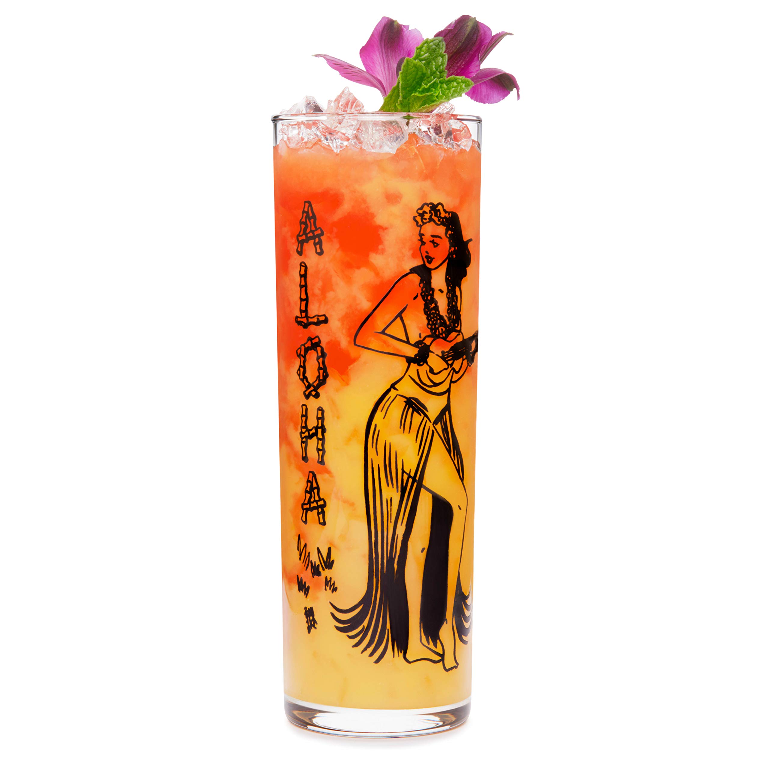 Libbey Tiki Kahiko Zombie Glass, Clear, 13.5-ounce, Set of 4